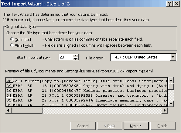 Importing An E mail Comma Or Pipe Delimited File Into Excel